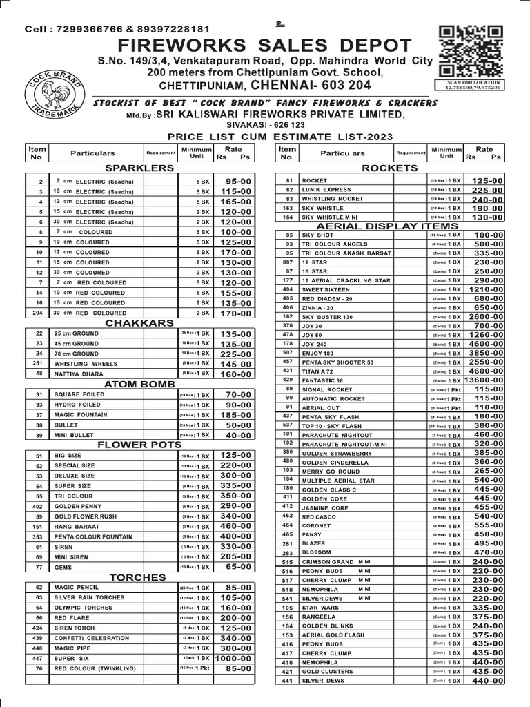.Price List 2023 | PDF