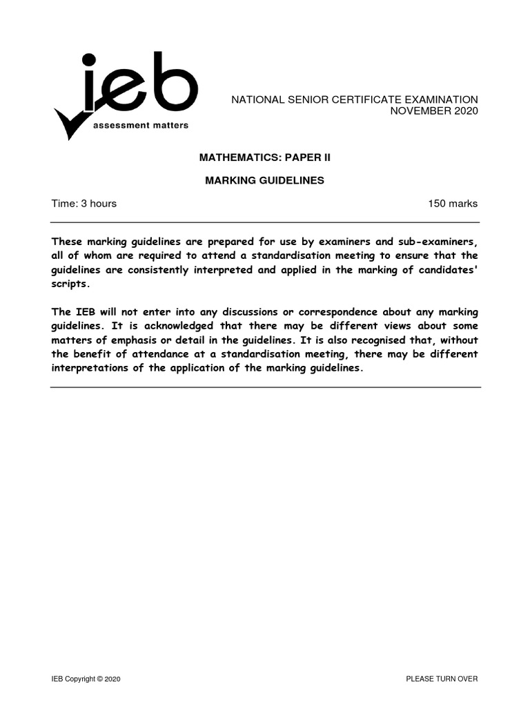 Mathematics 2020 P2 Memo | PDF | Circle | Triangle