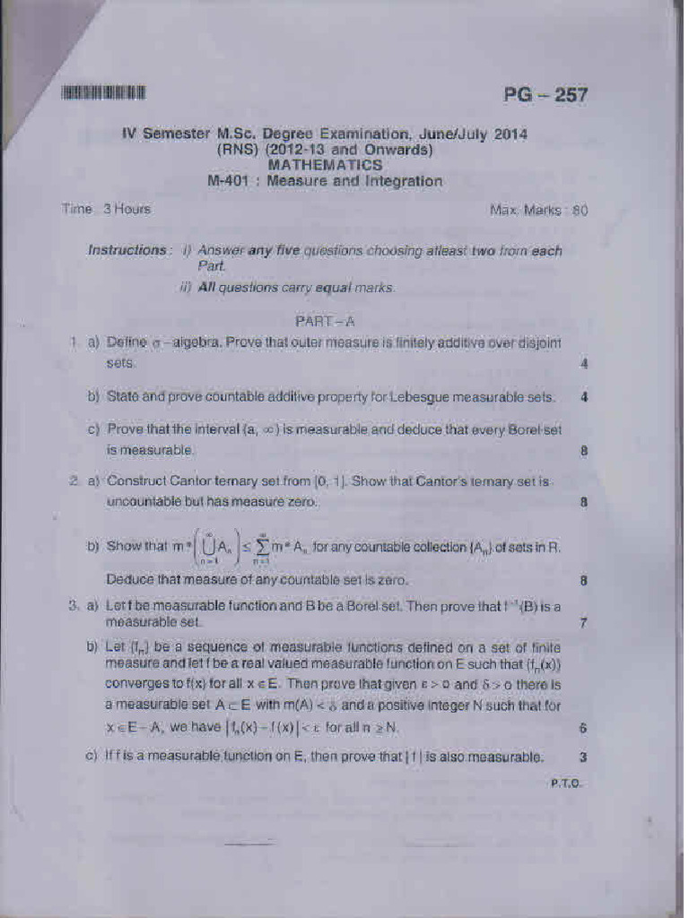 Measure & Integration 14 | PDF