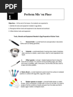 20 Kitchen Tools and Its Uses | PDF | Frying Pan | Spoon