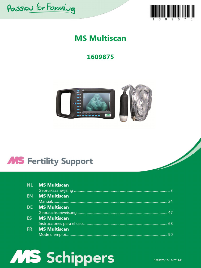 Manual Ultrassom MS Multiscan 5.0MHz | PDF