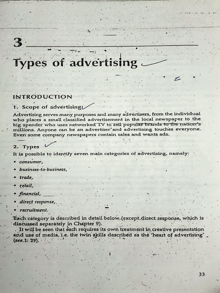 CH 3 Types of Advertising | PDF | Advertising | Retail