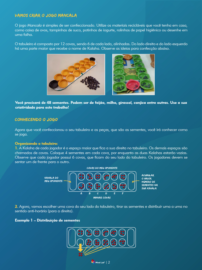 Regras de Como Jogar Mancala | PDF