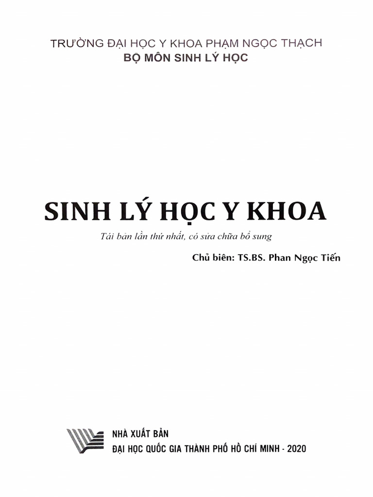 Sinh Lý Học y Khoa Pnt | PDF