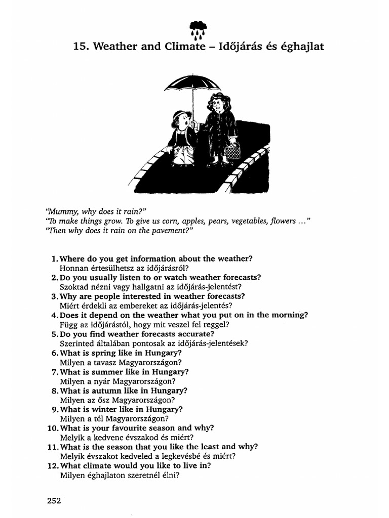 Weather and Climate Exam Questions - Hun | PDF