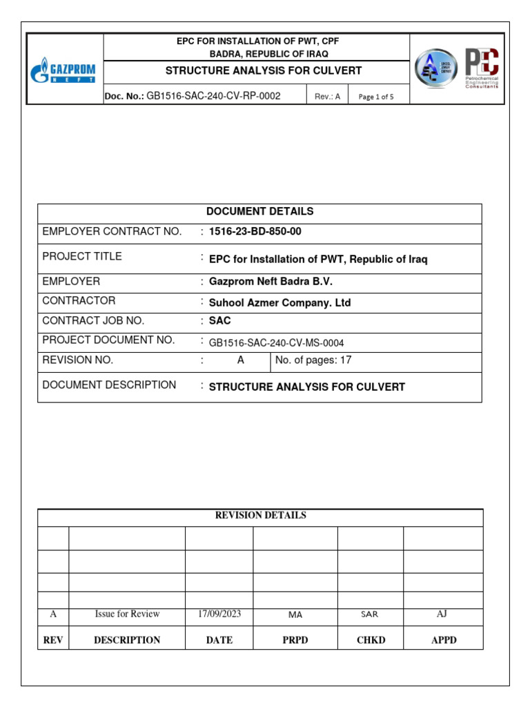 GB1516 Sac 240 CV RP 0002 - A | PDF | Beam (Structure) | Concrete