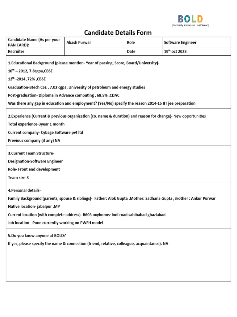 Candidate Detail--Acknowledgement Form (1) | PDF