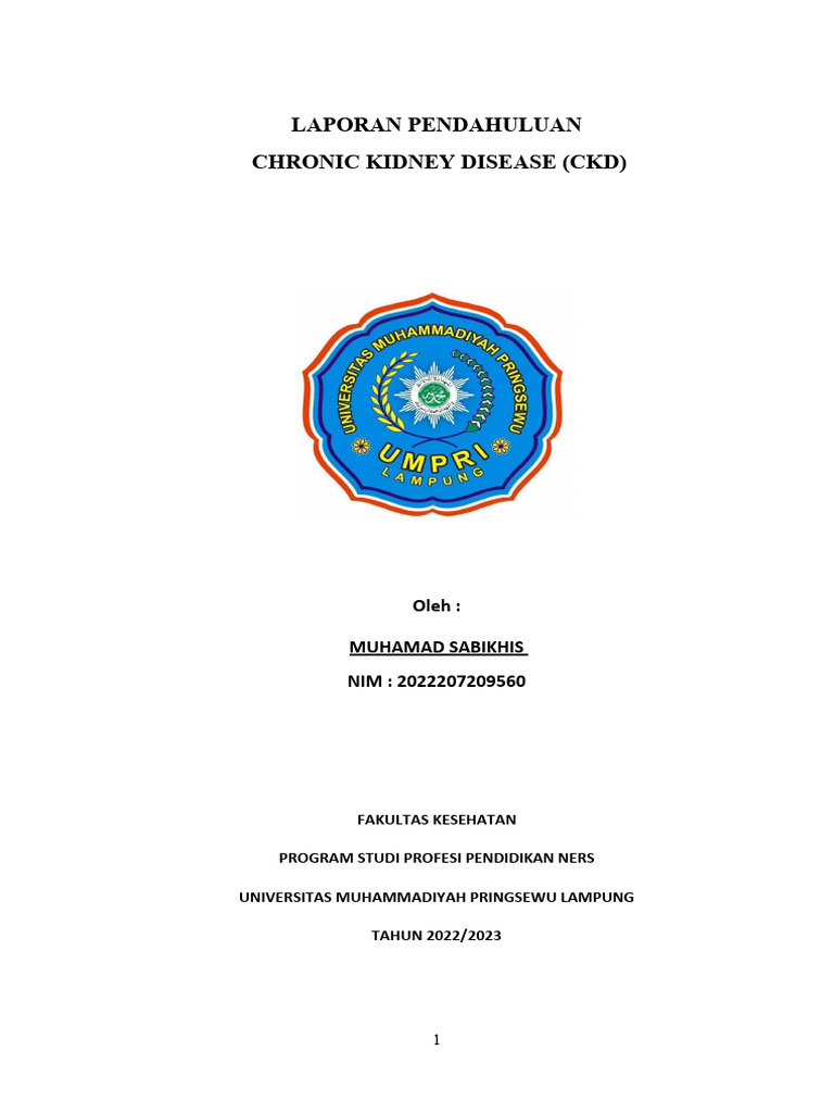 Sabikhis-Laporan - Pendahuluan Chronic Kidney Disea | PDF | Sains & Matematika