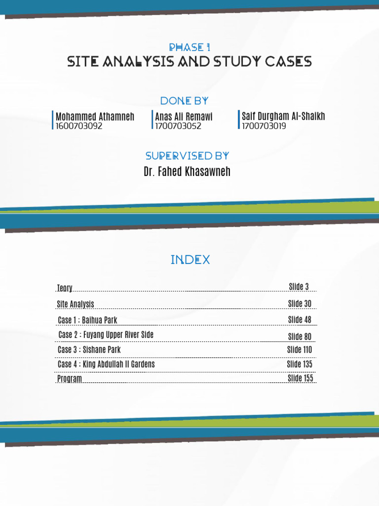 Analysis Saif Anas Mohammad | PDF | Gardens | Landscape
