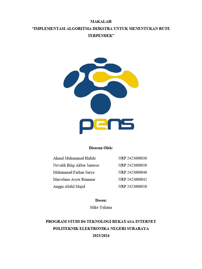 Makalah Djikstra Kelompok 5 Final Pdf 