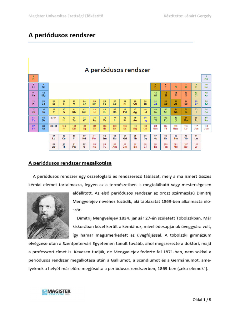 03.-fejezet-A-periódusos-rendszer | PDF