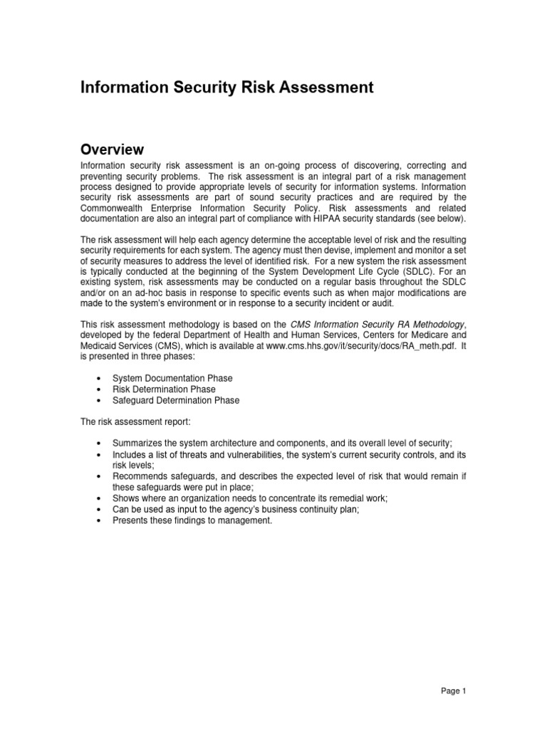4.2.15 - Cybersecurity Risk Assessment | PDF | Information Security | Vulnerability (Computing)