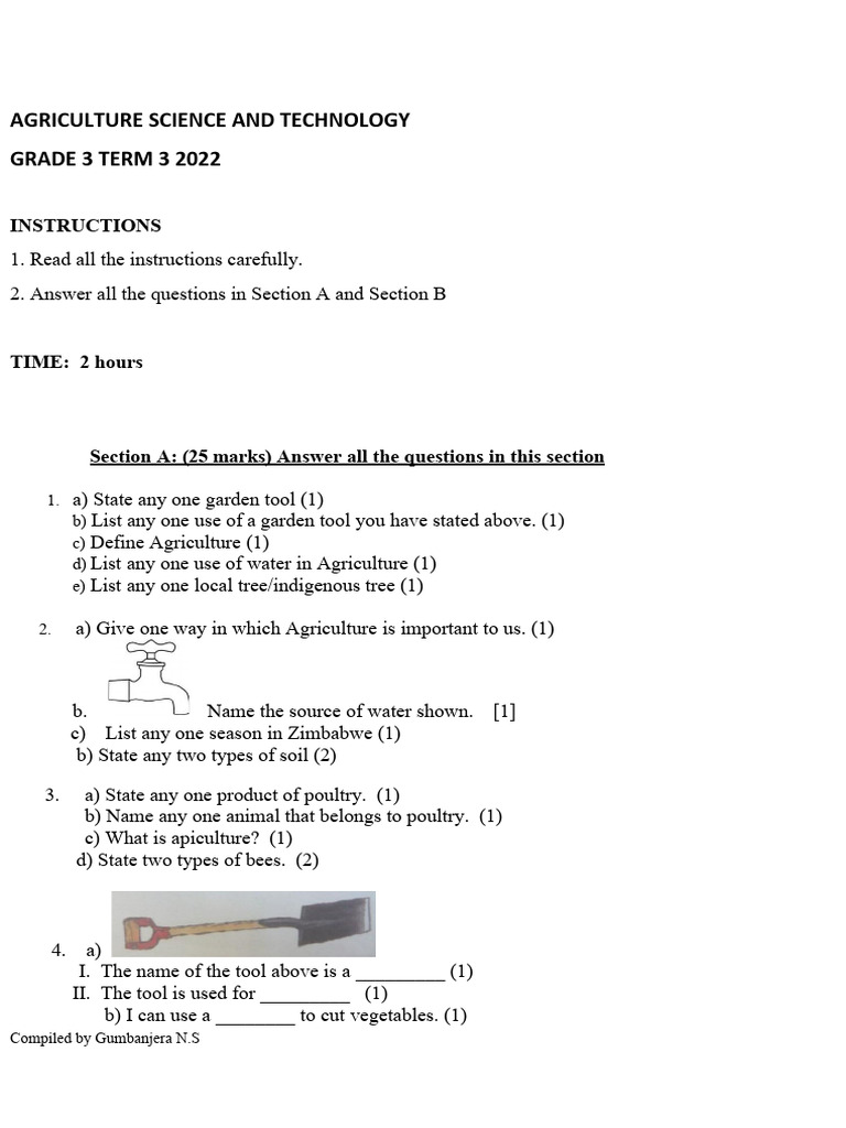 Grade 3 Agric Science and Tech | PDF | Computing | Agriculture
