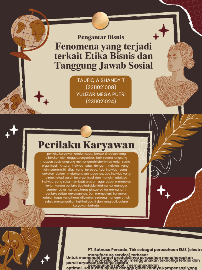 Coklat Merah Retro Ilustratif Presentasi Penelitian Sejarah | PDF