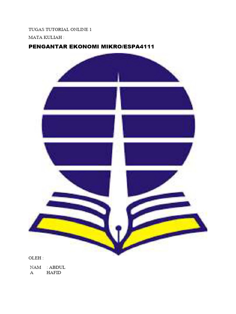 Tugas 1 Pengantar Ekonomi Mikro | PDF