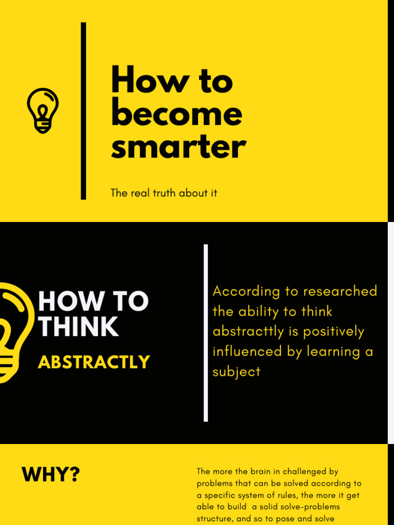 How To Become Smarter | PDF | Disciplines | Thought