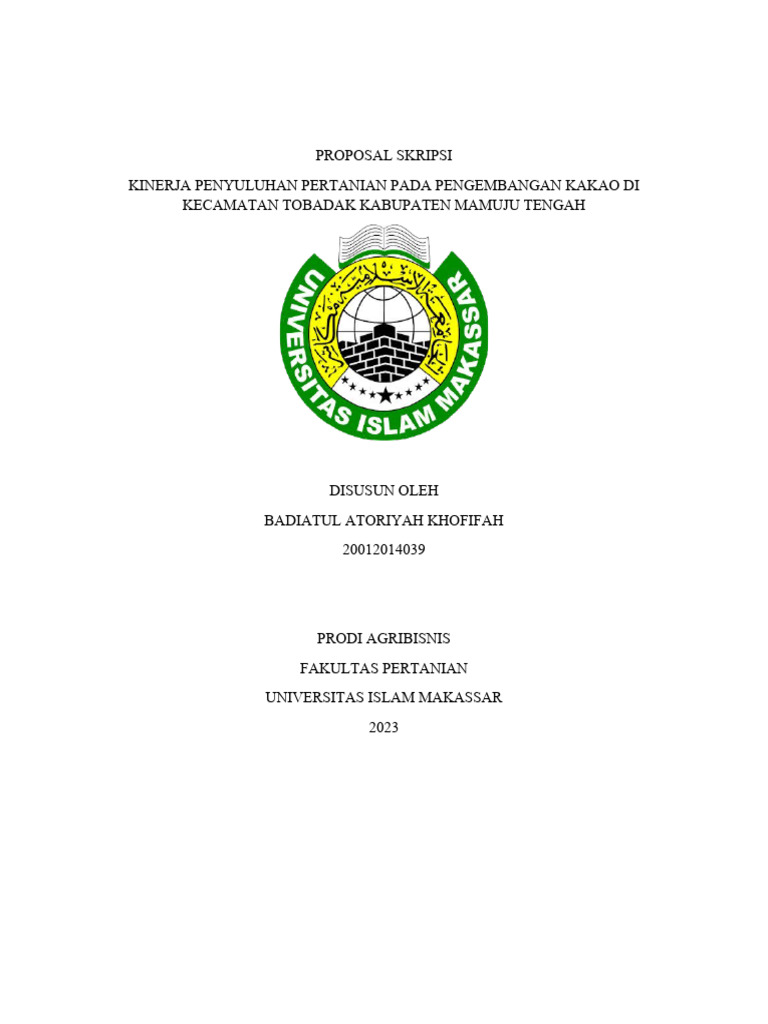 Proposal Skripsi Ifahhh (Autosaved) | PDF