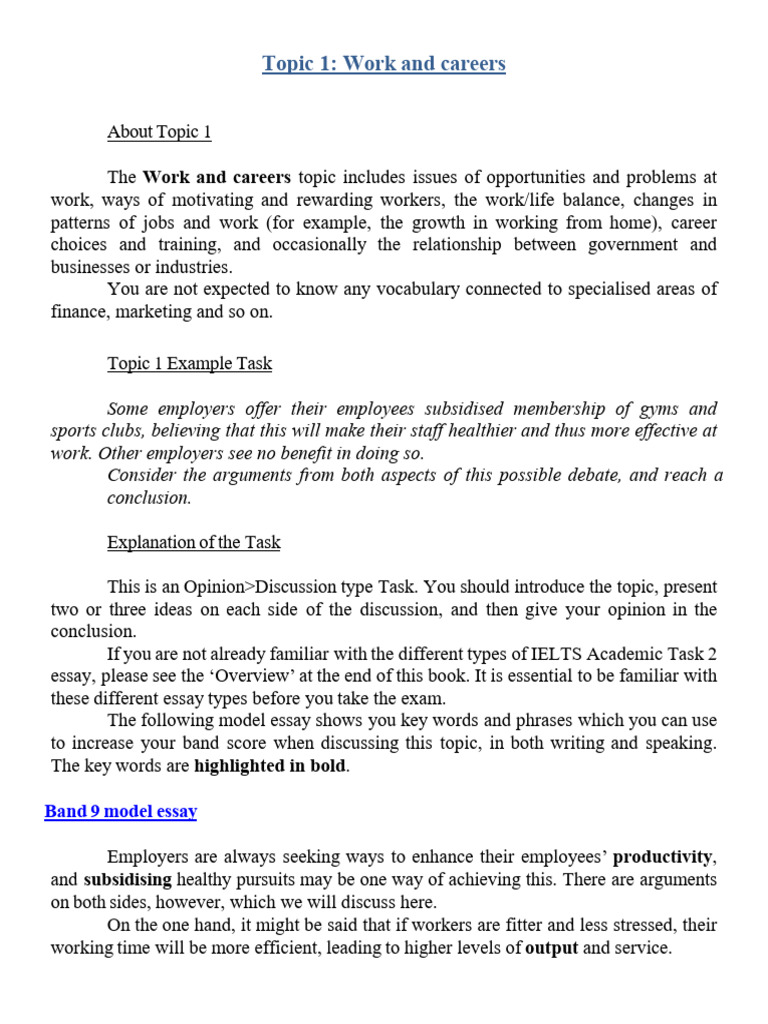 IELTS Band 9 Vocab Secrets Bài 1 | PDF | Employment | Incentive