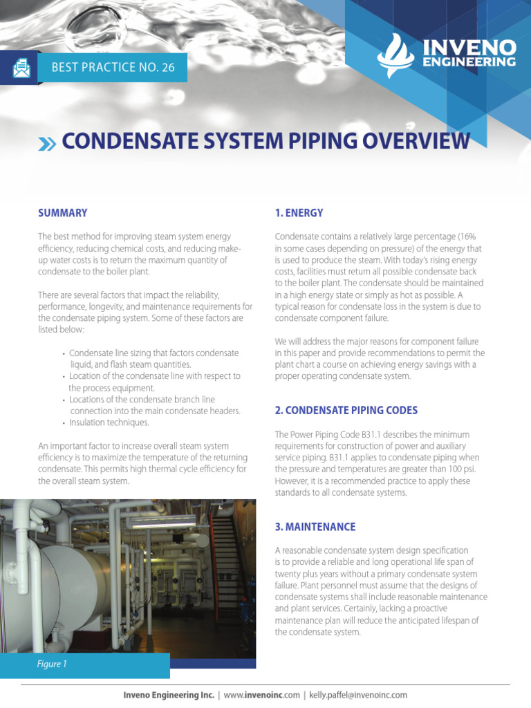Condensate System Piping Guide | PDF | Pipe (Fluid Conveyance) | Steam