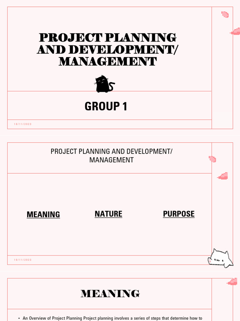 Project Planning and Development | PDF | Project Management | Goal