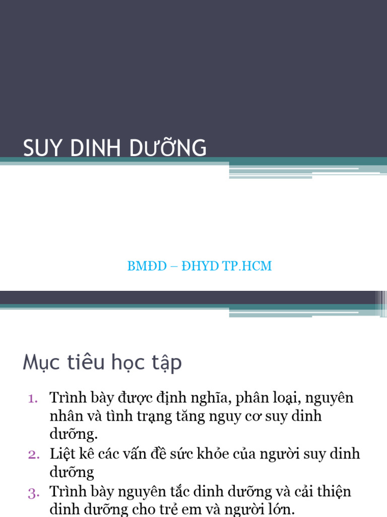 Suy Dinh Dưỡng | PDF