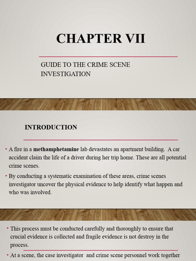 Chapter 7 GUIDE To CSI | PDF | Crime Scene | Forensic Science