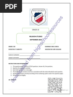 Grade 10 Term 3 Project | PDF | Books | Volunteering