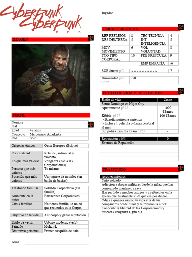 Cyberpunk Mercenario | PDF