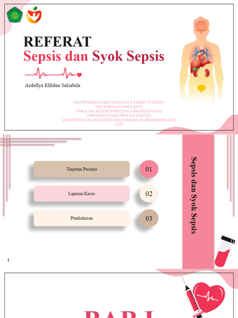 Sepsis dan Syok Sepsis: Tinjauan Kasus dan Tatalaksana | PDF