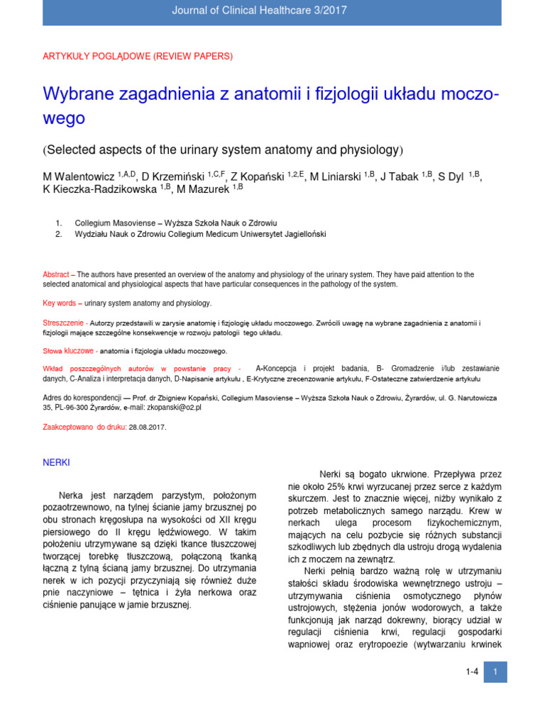 Kopanski Et-Al Wybrane Zagadnienia Z Anatomii I Fizjologii Ukladu ... Kopanski Et-Al Wybrane Zagadnienia Z Anatomii I Fizjologii Ukladu ...