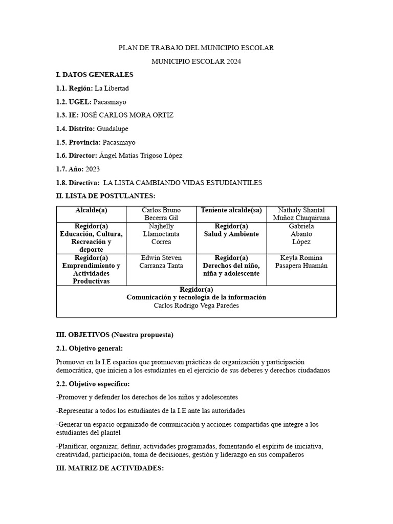 Plan de Accion DPCC | Descargar gratis PDF | Iniciativa empresarial