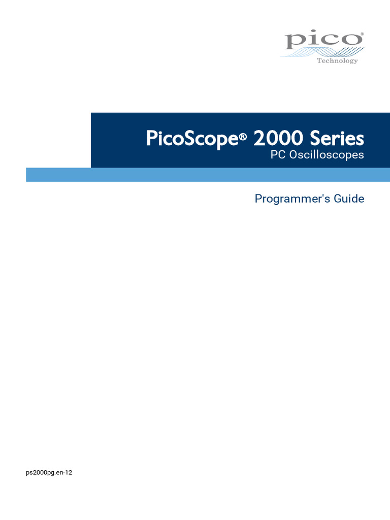 Picoscope 2000 Series Programmers Guide | PDF | Electronics | Computer Architecture