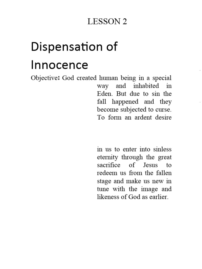 Sunday School Lesson 2 | PDF | Genesis Creation Narrative | Book Of Genesis