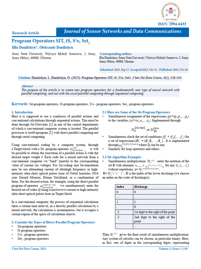 Program Operators Sit Ts S1e Set1 | PDF | Computer Science | Computer Programming