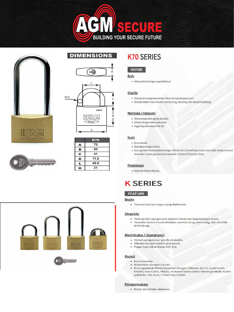 Gembok Ifam Brosur | PDF