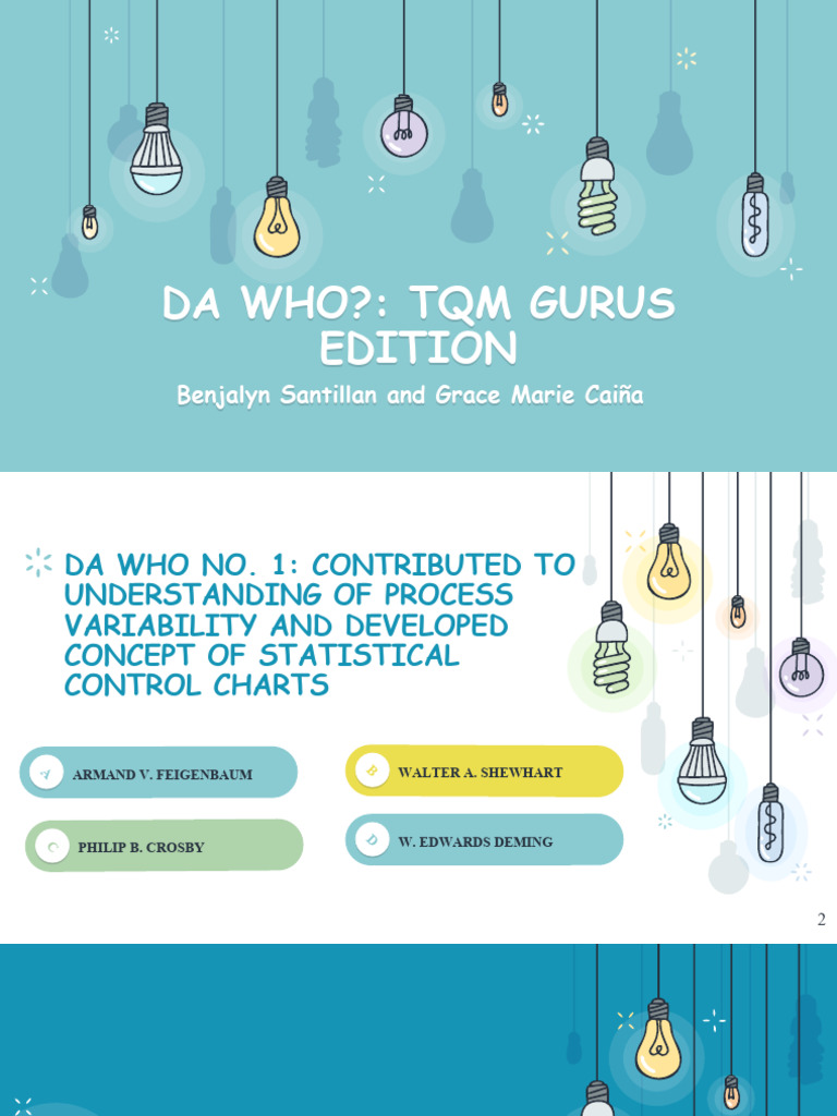 TQM Gurus Presentation View | PDF | Business Process | Business