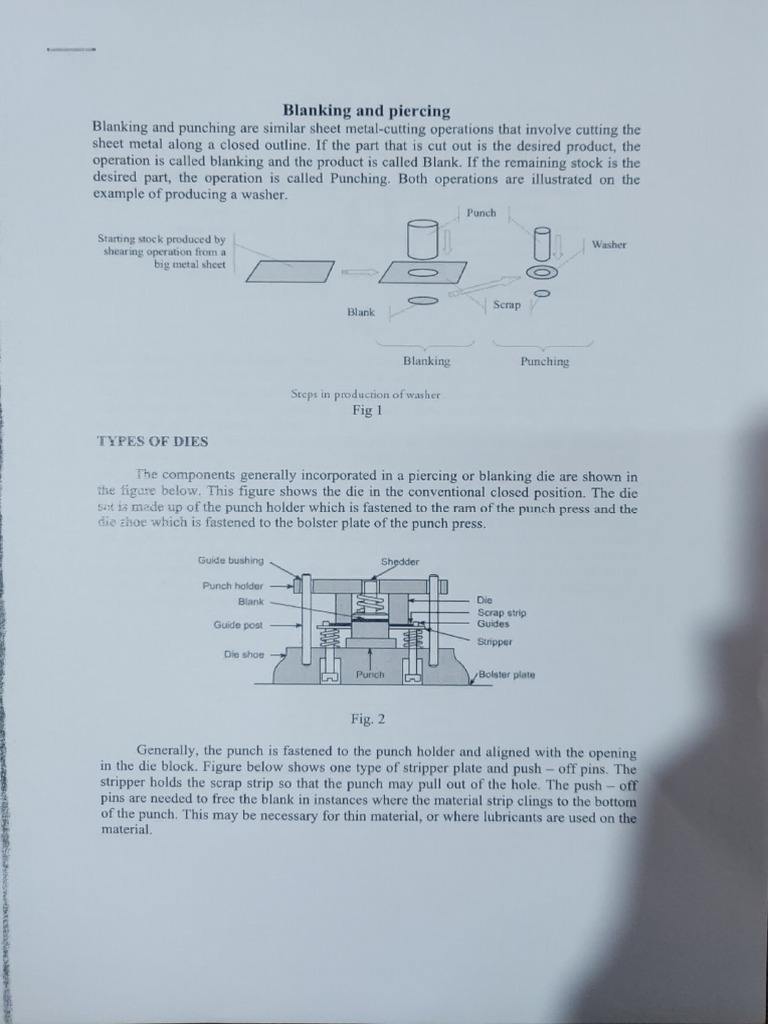 Blanking and Piercing | PDF | Metals | Industrial Processes