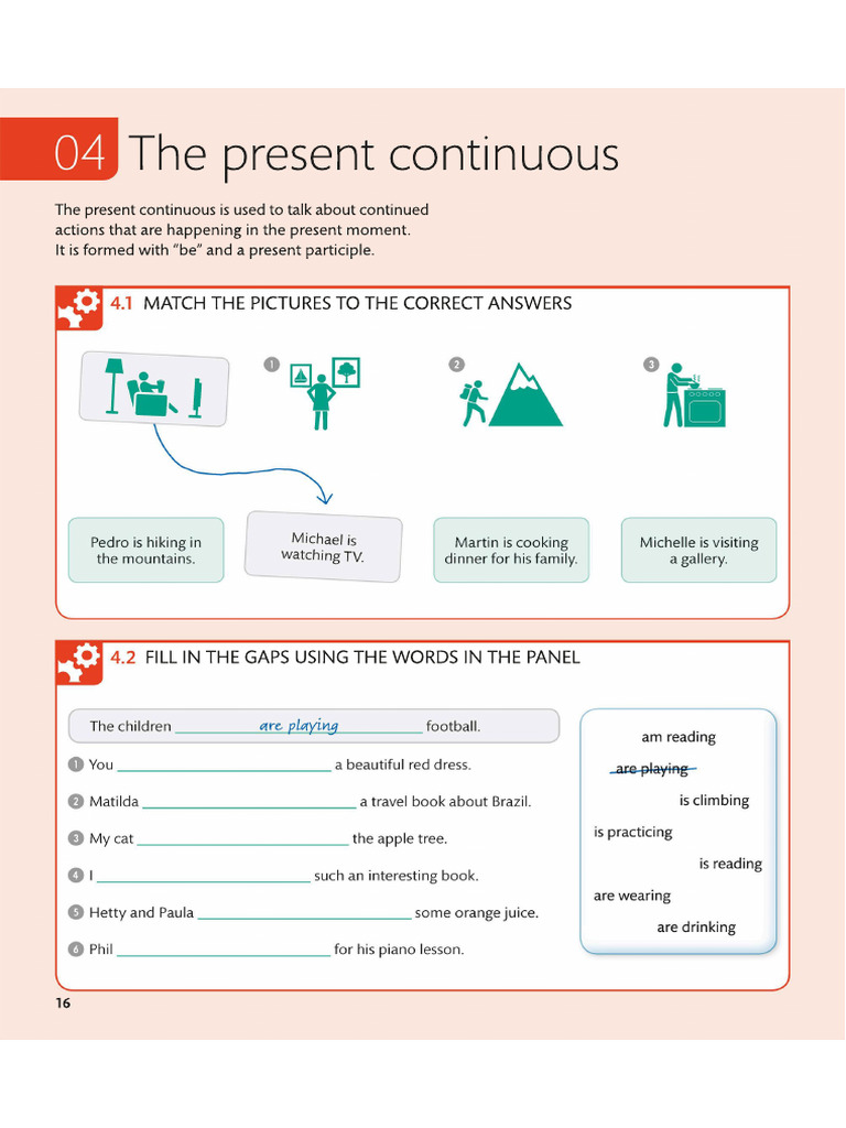 English For Everyone - Present Continuous | PDF