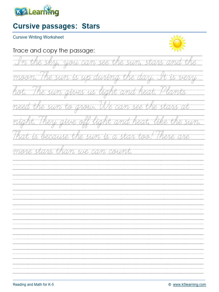 Handwriting Practice Passages 7 Printable | PDF