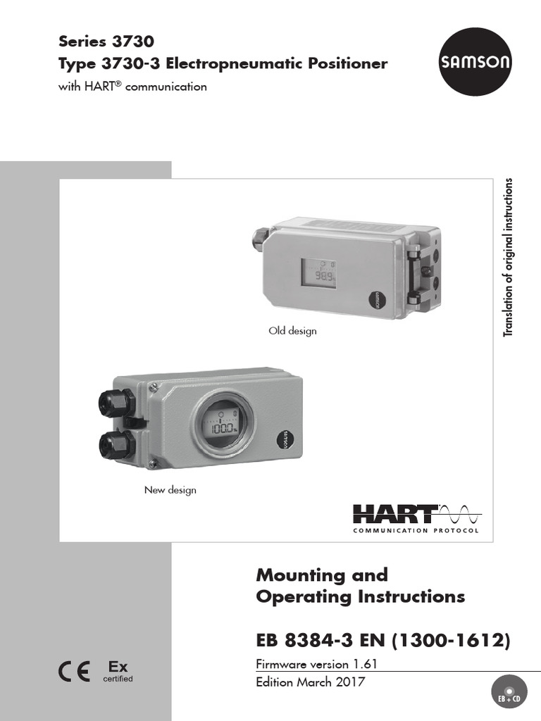 Positioner Manual 3730 3 | PDF | Valve | Switch