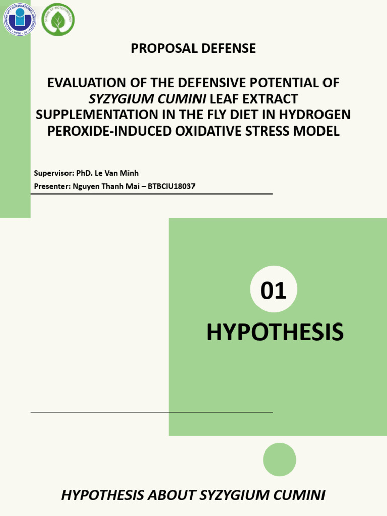 Proposal Defense | PDF | Antioxidant | Glutathione
