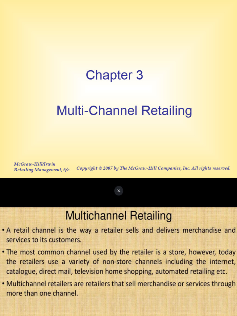 Lec 5 Multi-Channel Retailing | PDF | Retail | Online Shopping