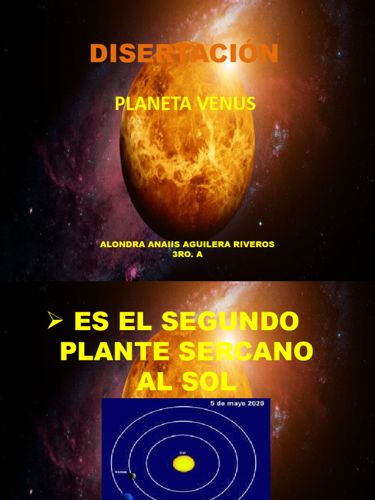 Disertacion Planeta Venus | PDF