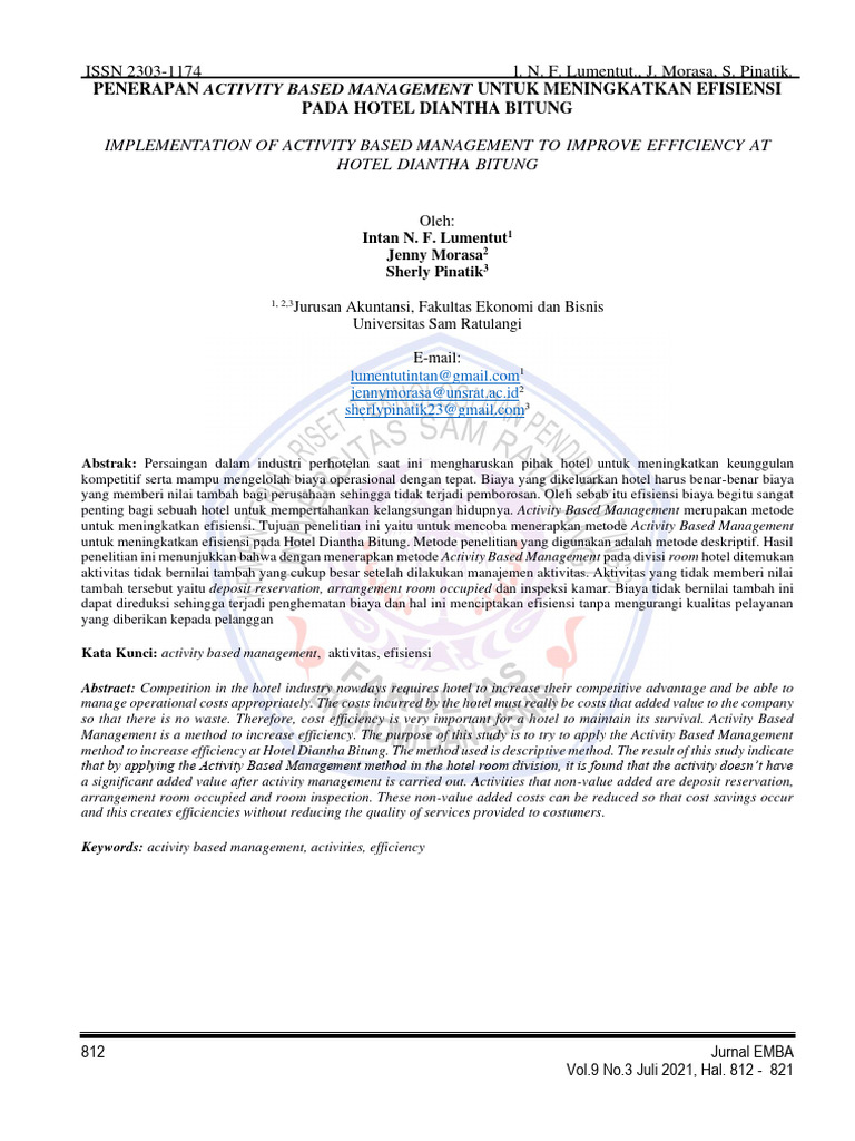 Activity-Based Management | PDF