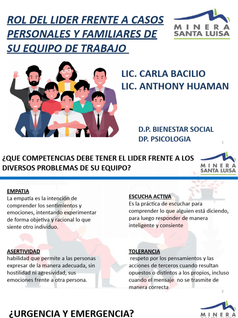 Rol Del Lider Con Su Equipo de Trabajo | PDF | Empatía | Ciencia cognitiva