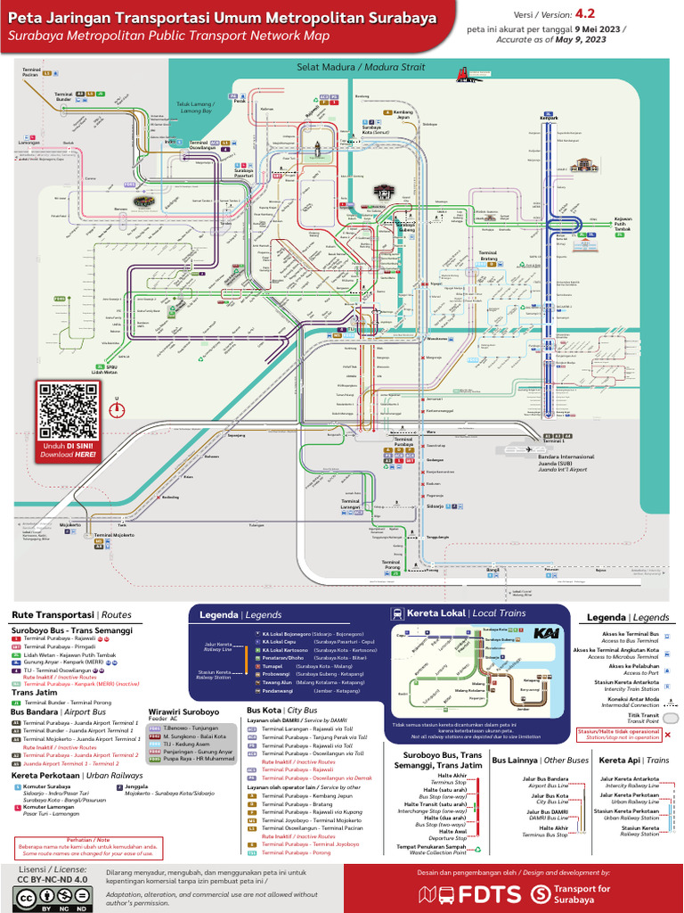 V4.2 Peta Transportasi Umum Surabaya Raya | PDF
