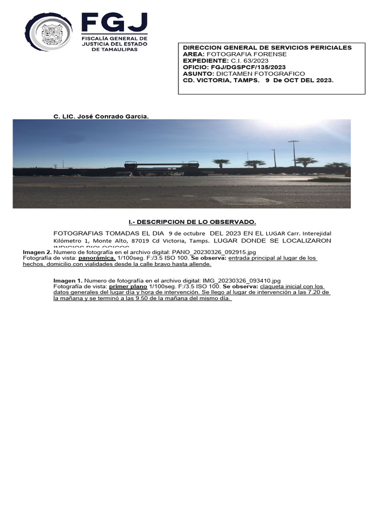Ejemplo de Un Informe Fotográfico | PDF | Cámara digital | Tecnología ...