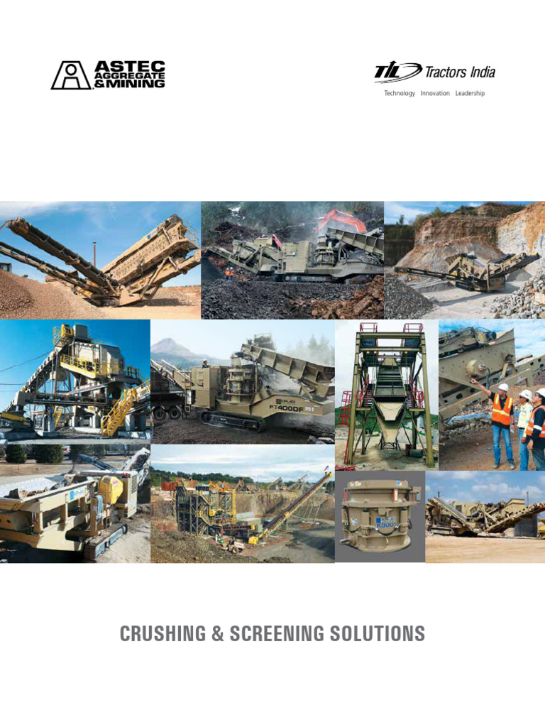 Crushing Screening Brochure | PDF | Bearing (Mechanical) | Physical ...