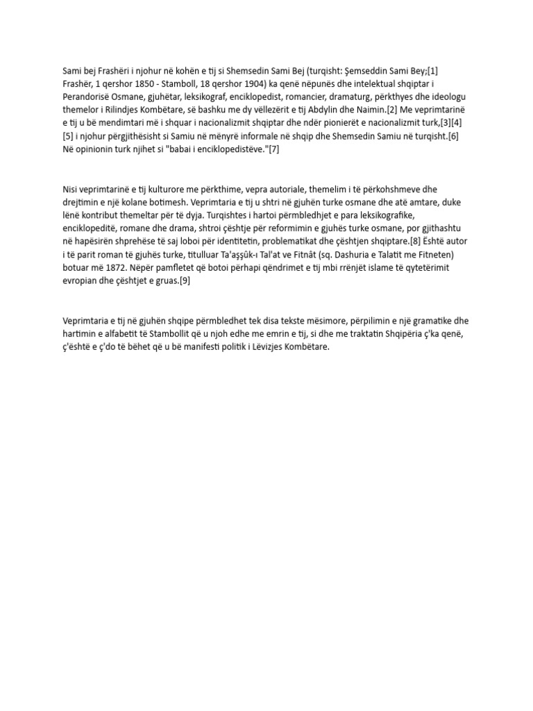 Sami Frasheri | PDF