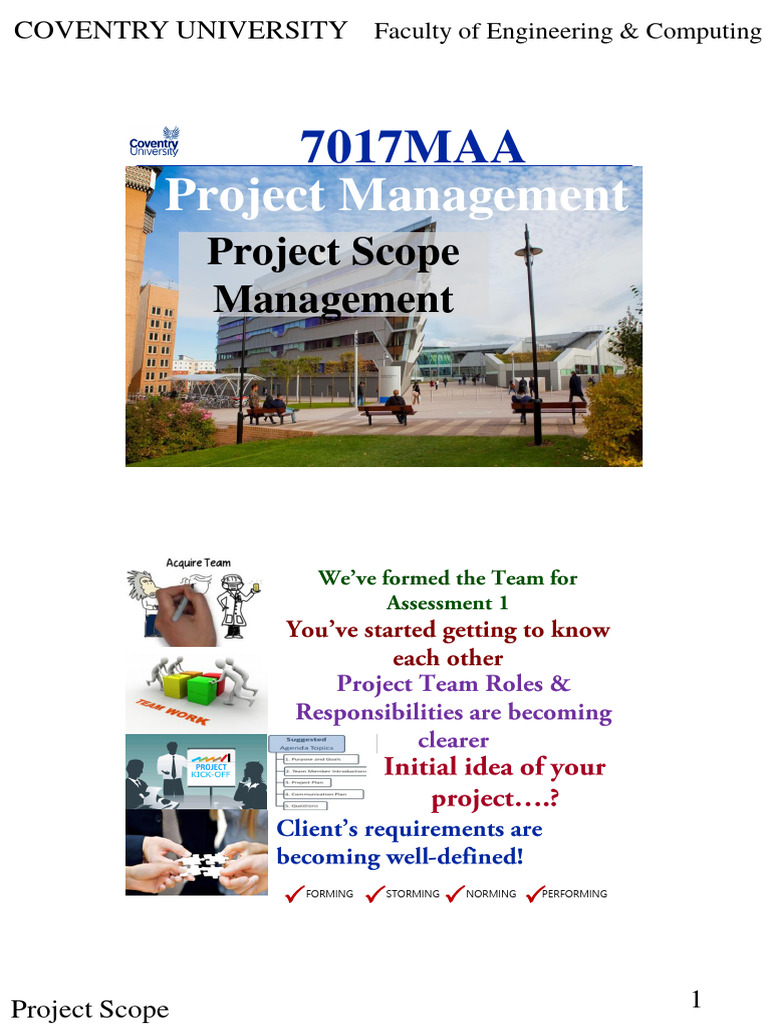 Lecture 3 - Project Scope Management | PDF | Technology & Engineering